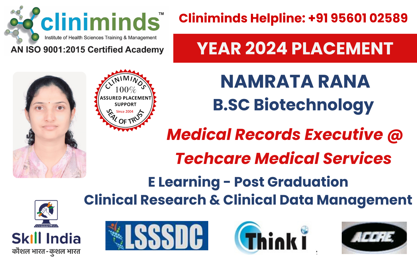 Cliniminds Life Sciences Sector Skill Development Council Accredited ...