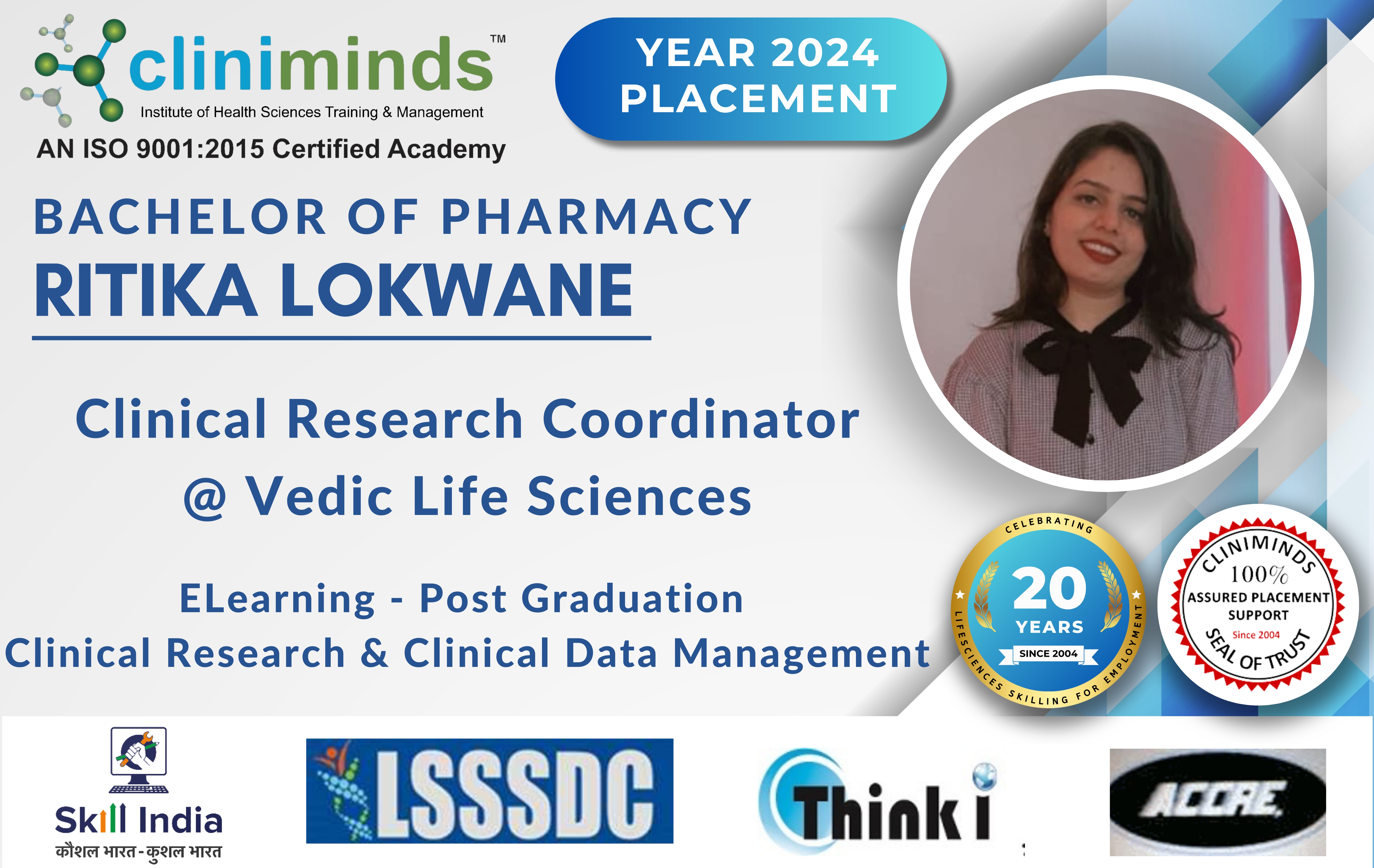 Cliniminds Life Sciences Sector Skill Development Council Accredited Clinical Research Institute ...