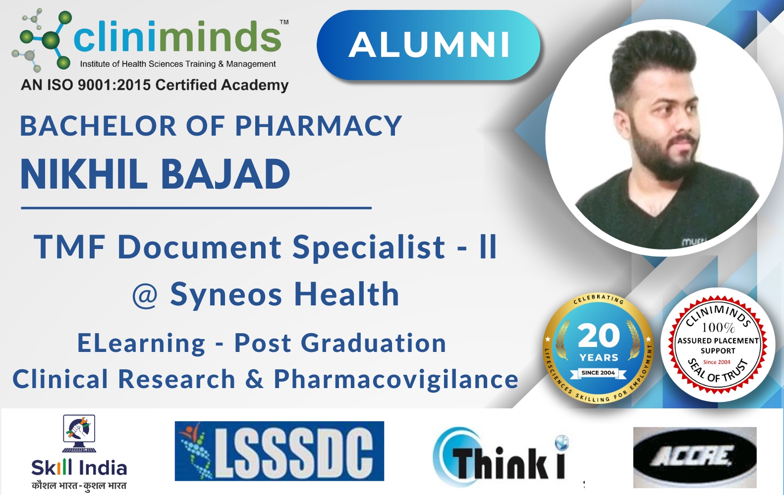 Cliniminds Life Sciences Sector Skill Development Council Accredited ...