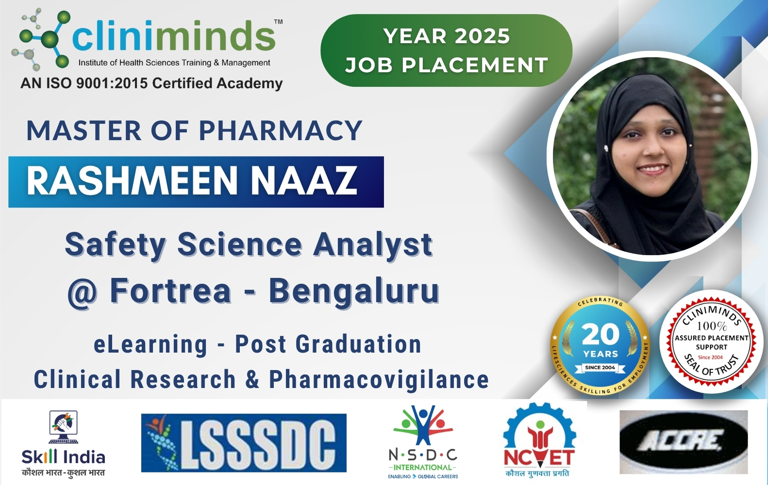 Cliniminds Life Sciences Sector Skill Development Council Accredited ...